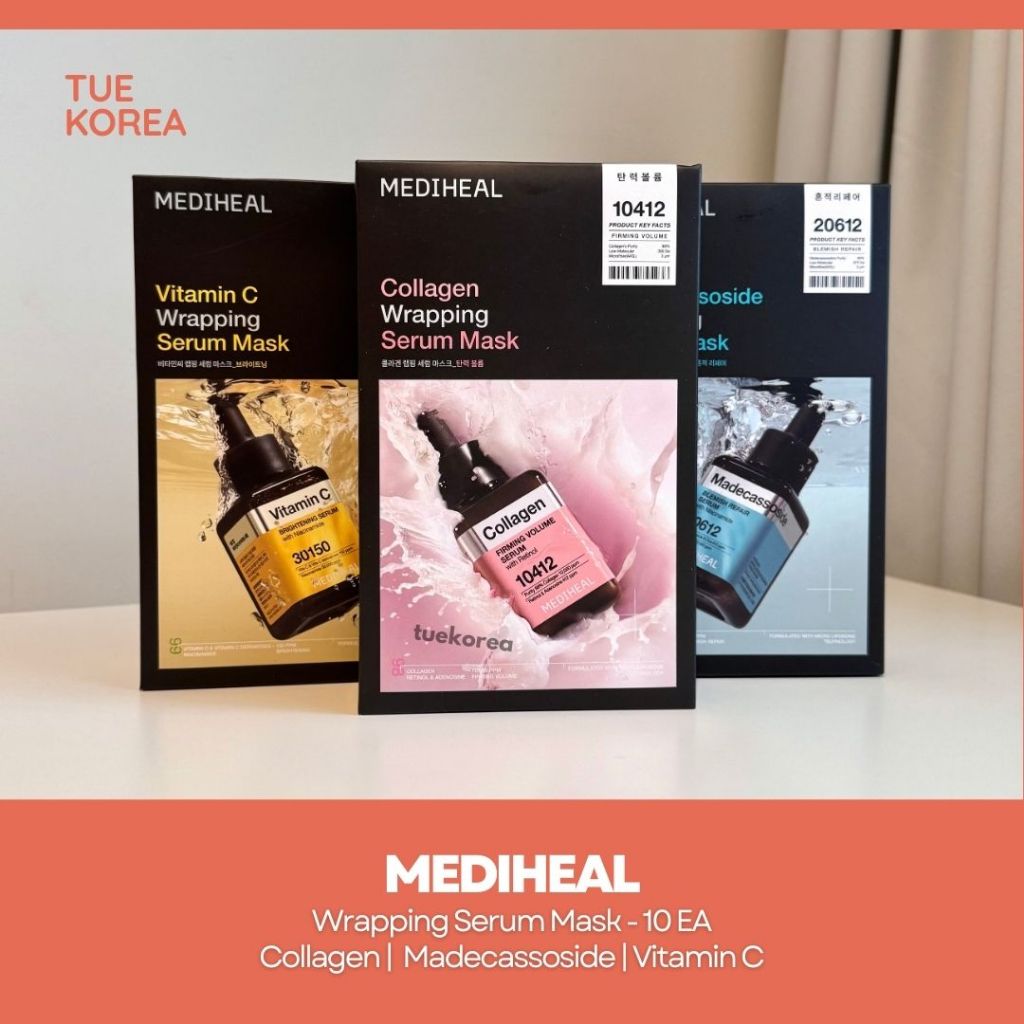 Mediheal-Wrapping Serum Mask-10 EA | Collagen/Madecassoside/Vitamin C ...
