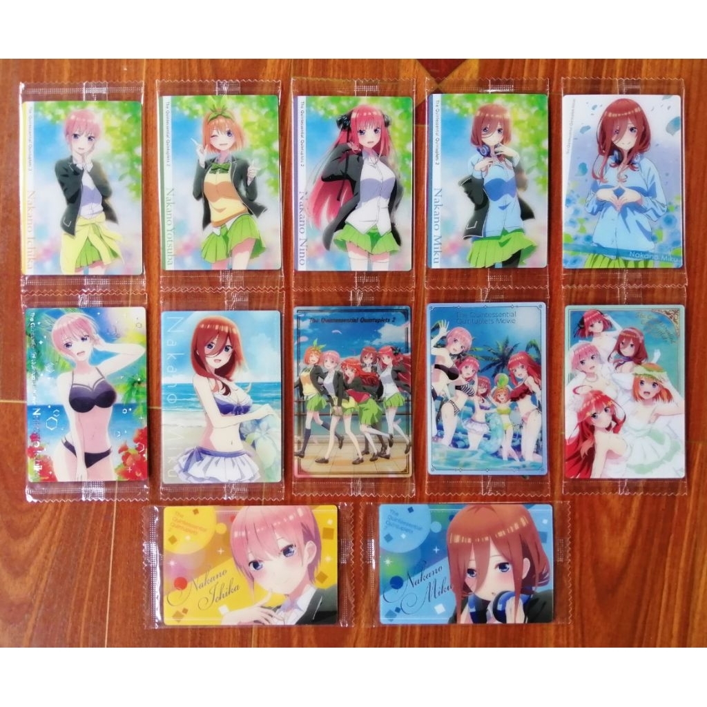 Go-Toubun no Hanayome My Bride Is A Five Twins Japanese Card Set 1 ...