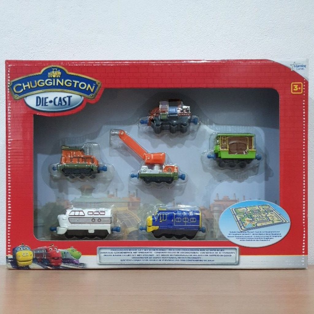 Chuggington Die Cast Deluxe Gift Set with Playmat 6-Character Train ...