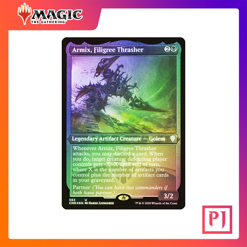 [MTG] Armix Filigree Thrasher (FOIL Etched) [CMR] [BLACK] [UNCOM] [FOIL ...