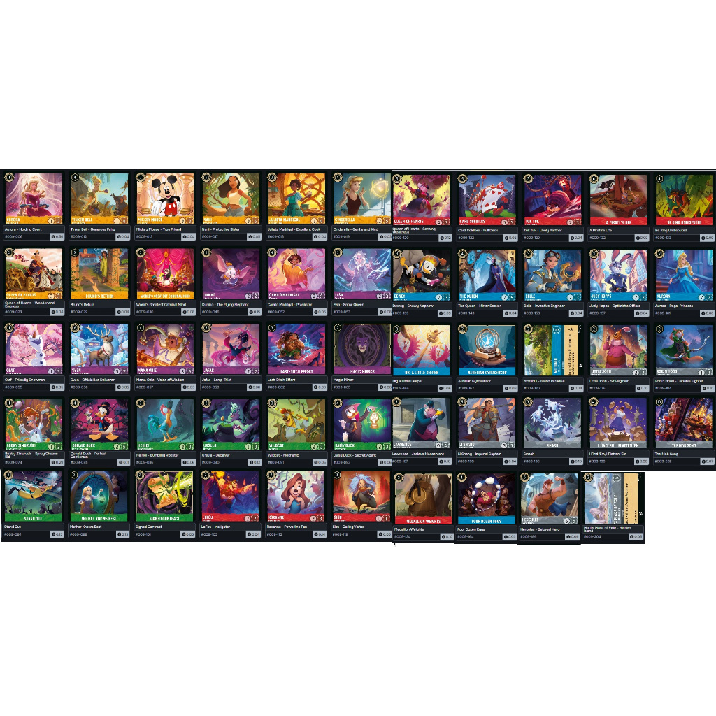 [Disney Lorcana] Set 9 Fabled Uncommon (Non Foil) | Shopee Philippines