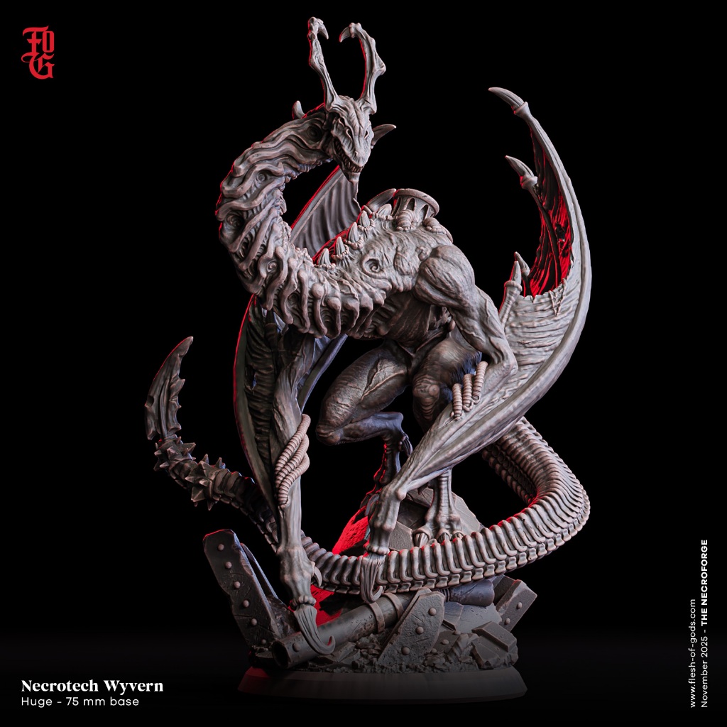 [The Necroforge]-Necrotech Wyvern-Model For DnD miniature [Made to ...