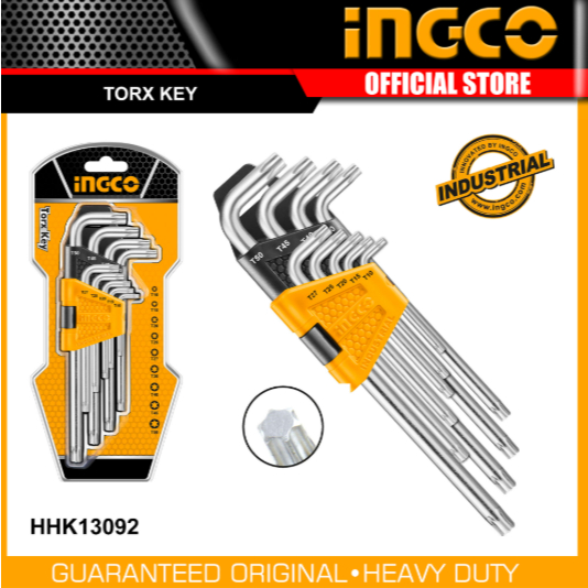 INGCO Model HHK13092 L-Key Set Hexagonal L-Shaped Wrench Crimping Head ...