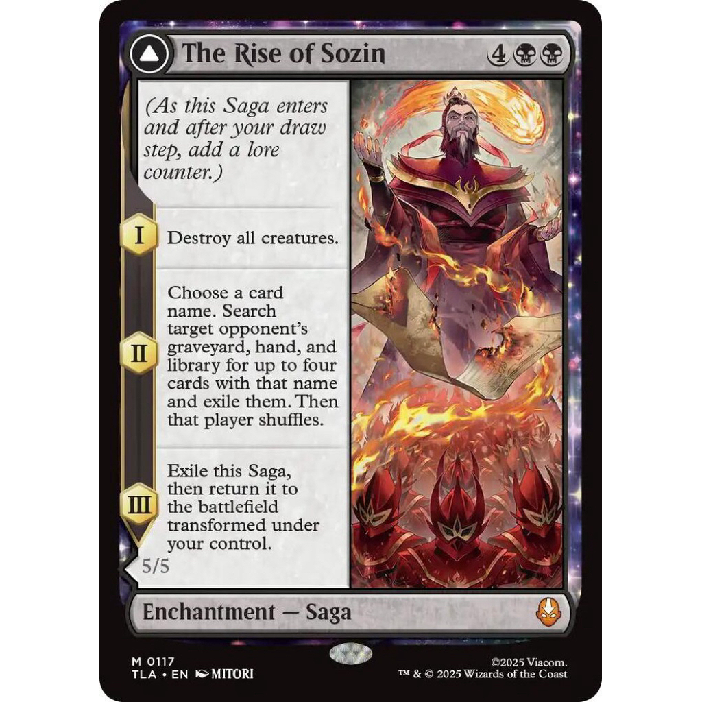 MTG : The Rise of Sozin-Avatar: The Last Airbender (TLA) | Shopee ...