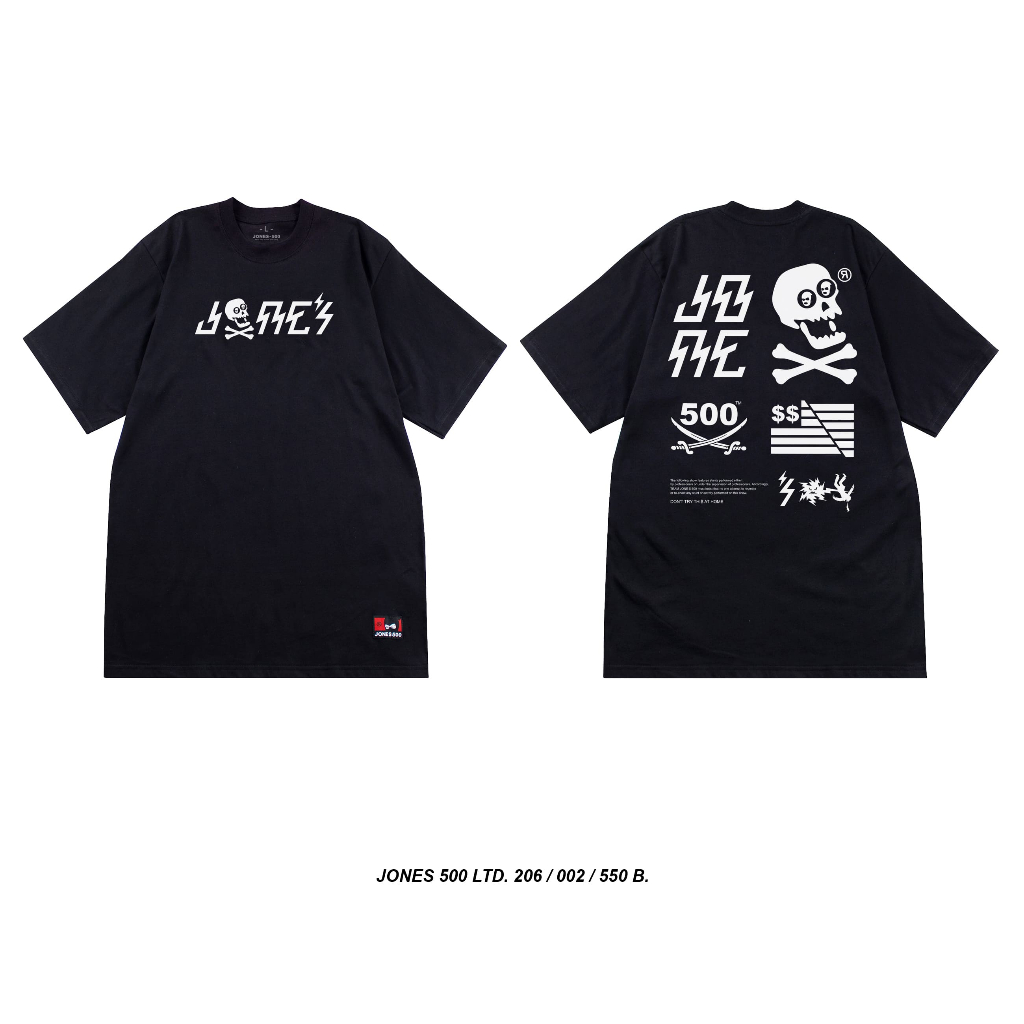 002-2026 : JONES Electricstatic/Black/T-Shirt 550 B. | Shopee Philippines