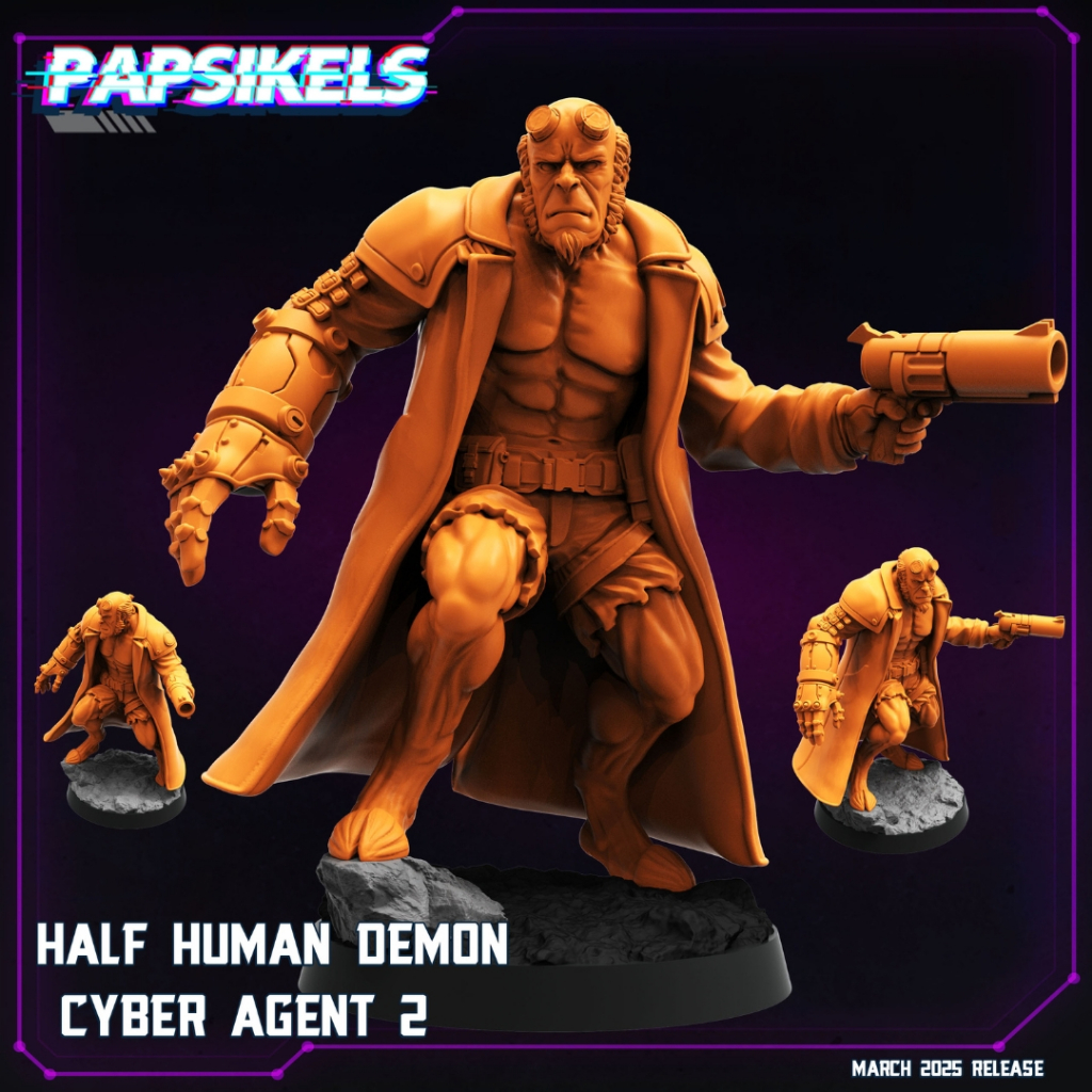 Half-Human Half-Demon Agent [2]-PSK MignolaVerse-Fiend Cambion Humanoid ...