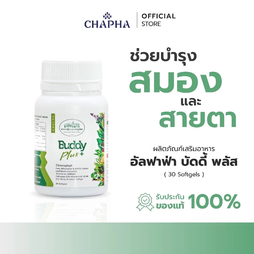 Alfalfa Buddy Plus Vegetable Seeds Chapha Group 1 Bottle 30 Tablets ...