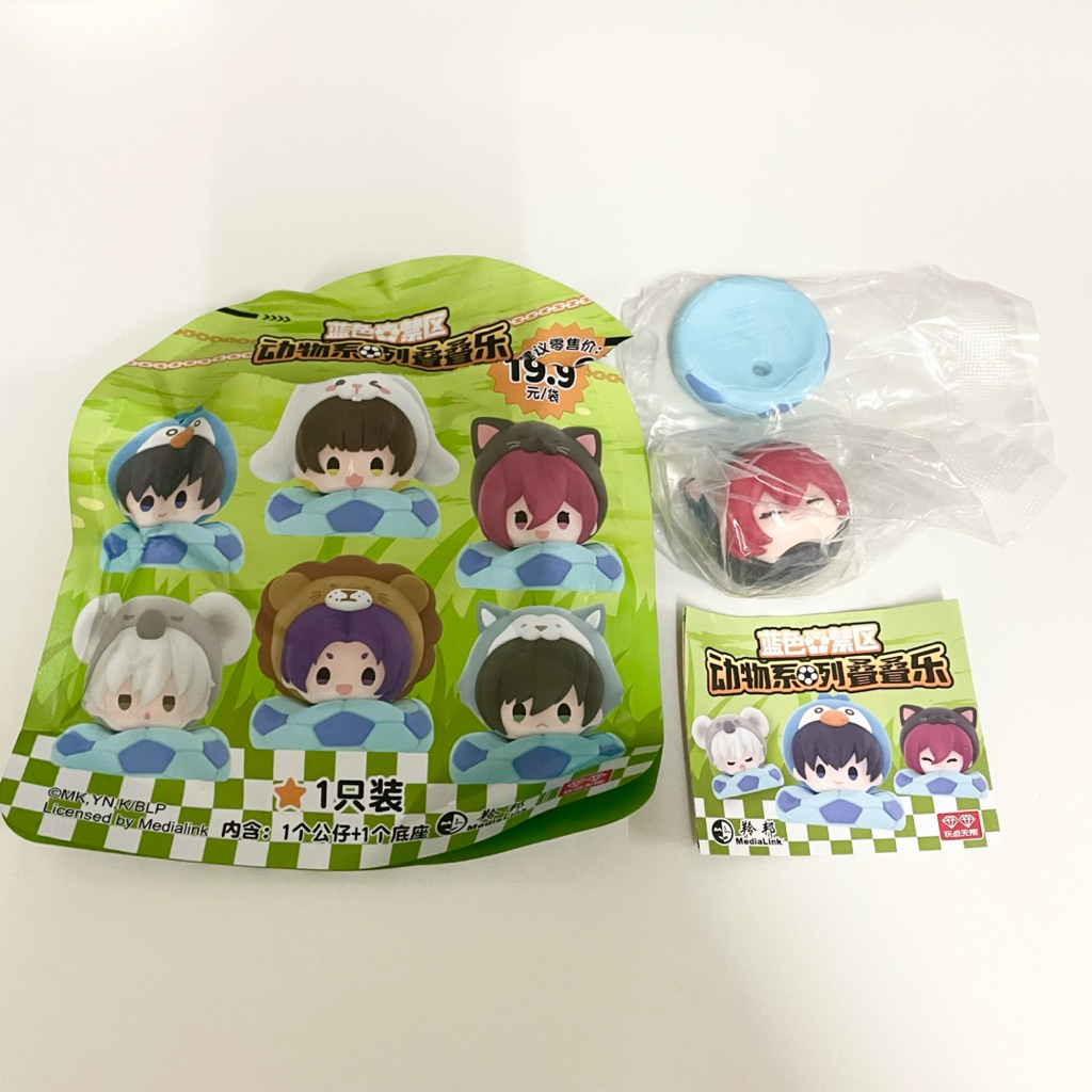 Random bag Blue Lock-Chigiri Hyoma Jingiri Animal Series Q version ...