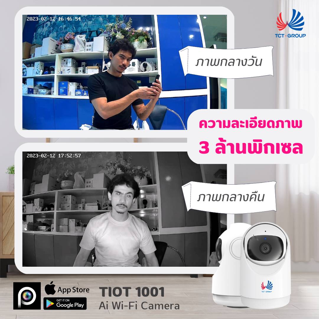 02.15 Only (3 Pack) TCT GROUP Model TIOT1001 Camera Pack 3 Million ...