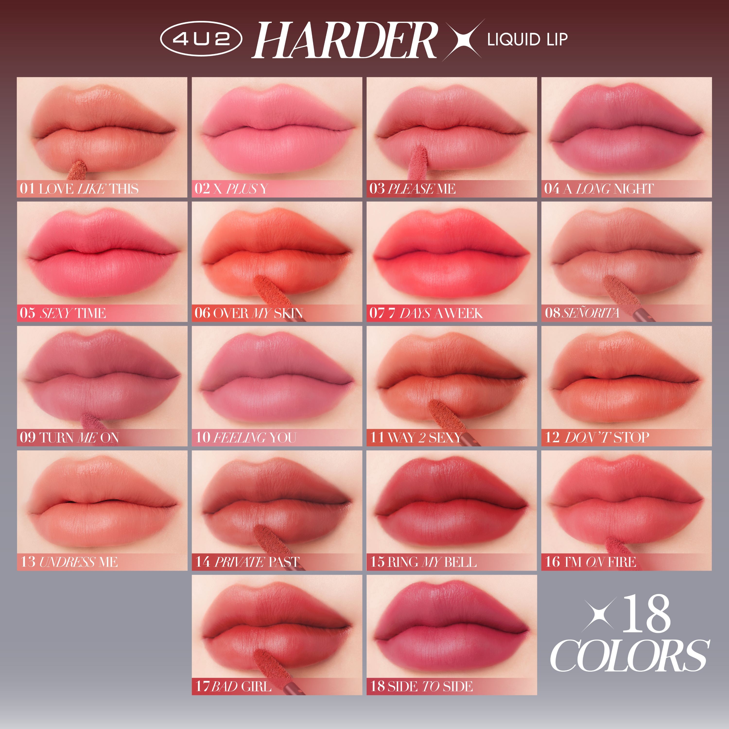 4U2 Harder-X Liquid Lip Model 10 3 g. | Shopee Philippines