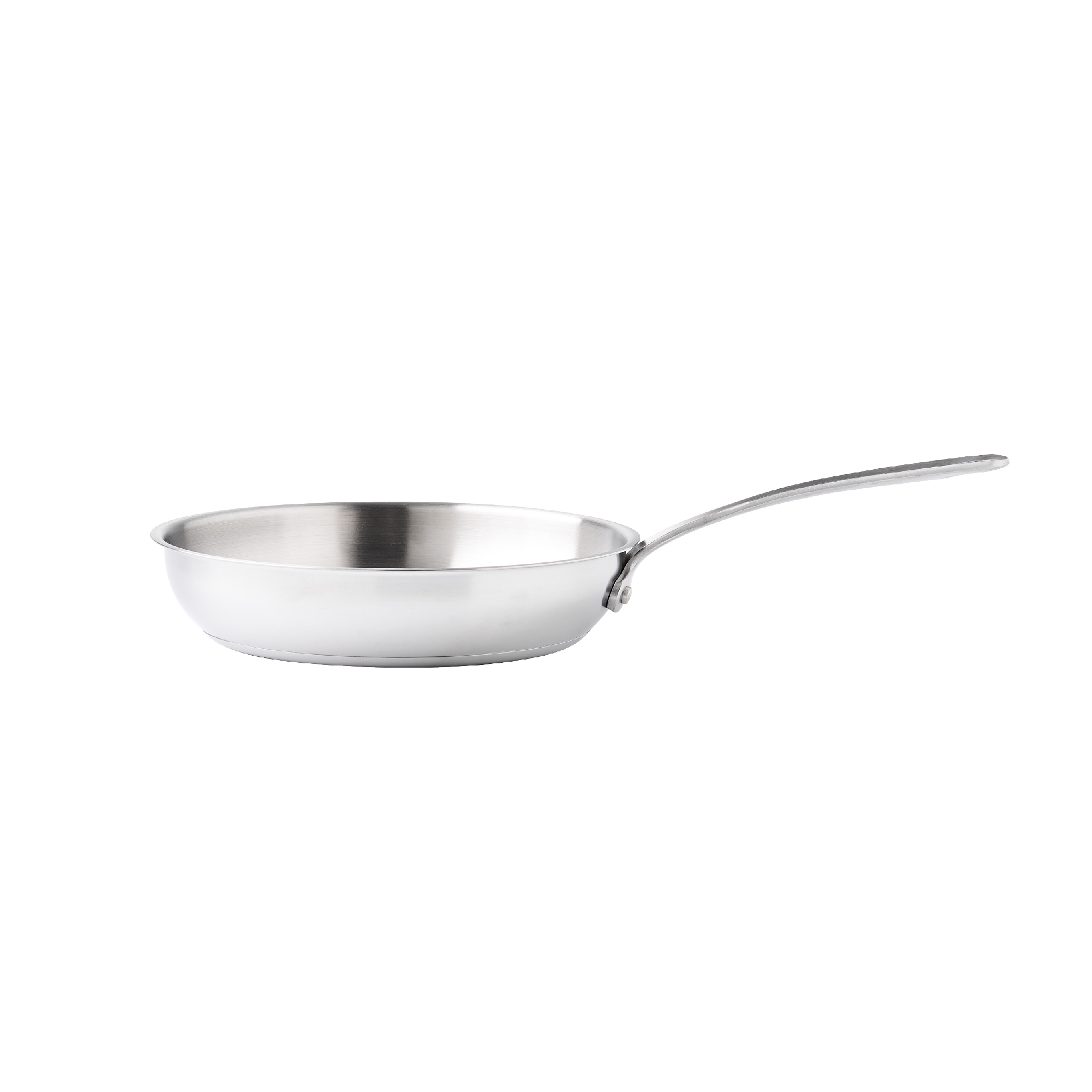 MEYER WHITE STEEL Stainless Kitchenware Shallow Pan Size 24 Cm./ 9.5 ...