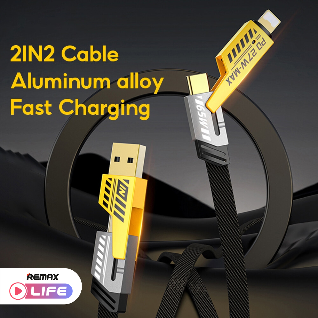 Maxx Cable 4in1 (27W) Model MC-C01 Charging 4 Head Fast Charger Type-c ...