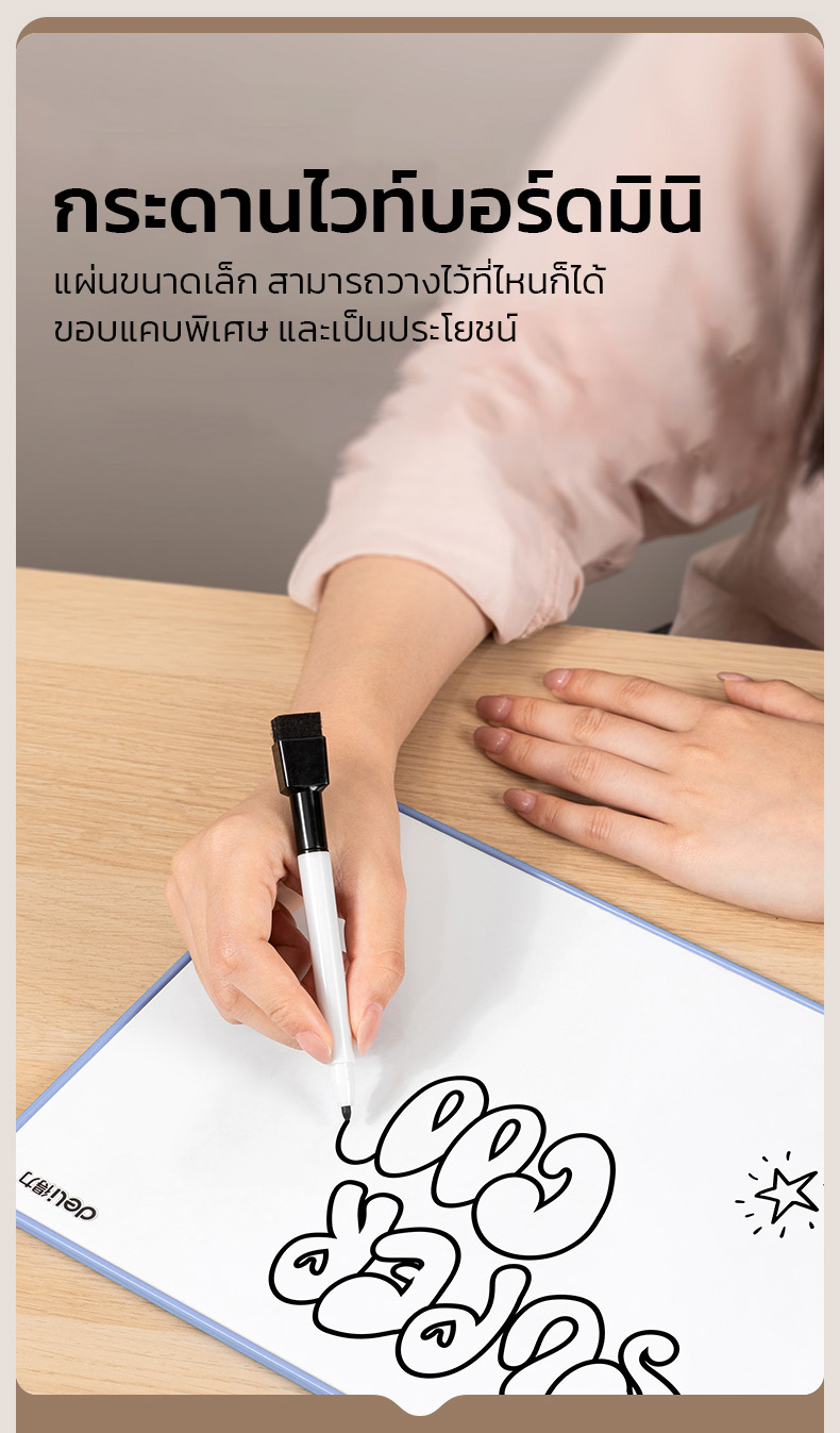 Deli Desk Whiteboard Mini Can Be Attached To Magnets Writable On Both ...