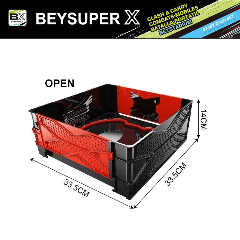 BEY SUPER X Foldable Beyblade Field Children's Toys Xtreme Stadium New ...