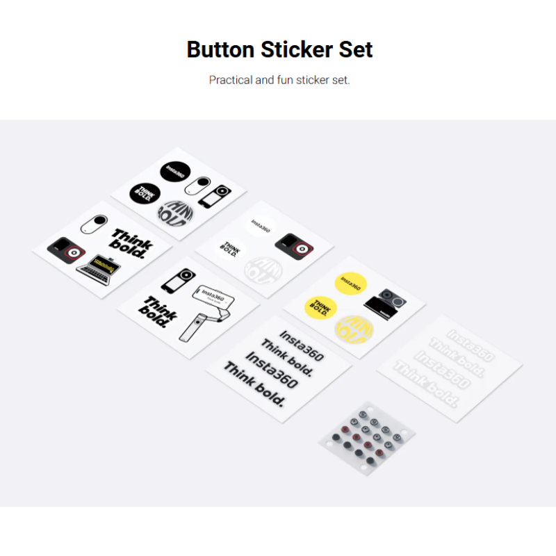 Button Sticker Set For Insta360 GO Ultra/ X5/X4 /X3 /Ace Pro2/ Ace Pro ...