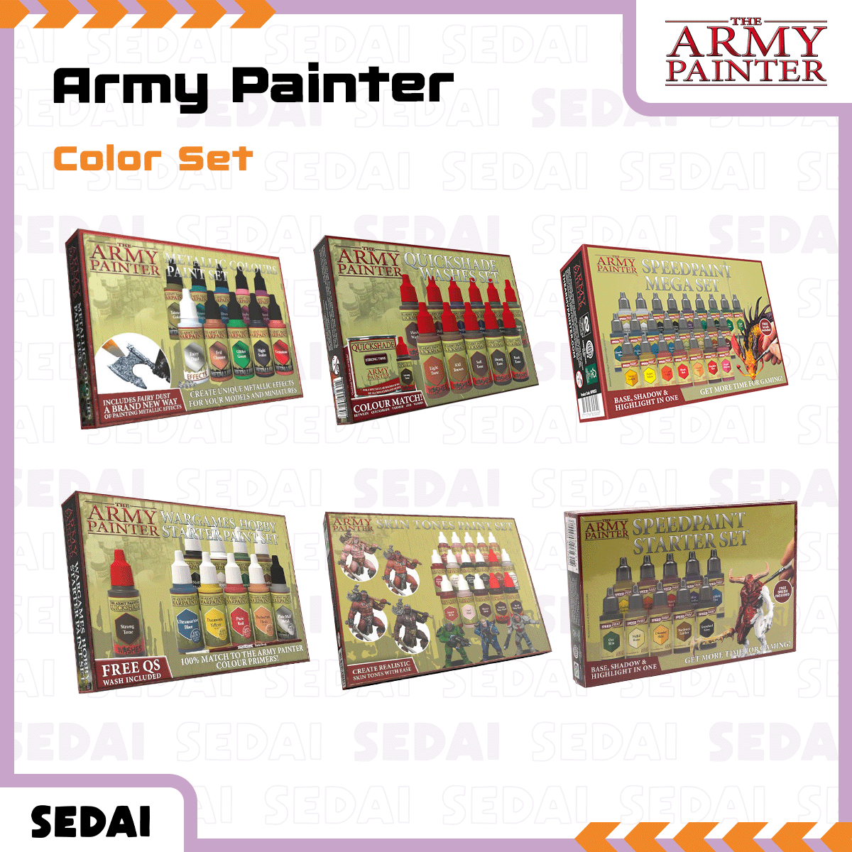The Army Painter Model Paint For Wargame Fans Color Set Equipment ...