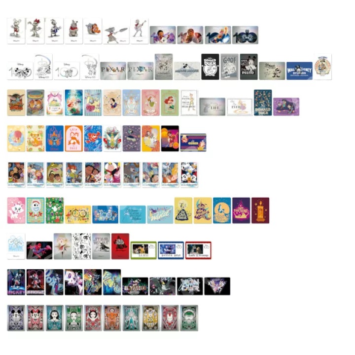 Disney 100 Wonder Card Collection Unwrapped Check Pattern Good ...