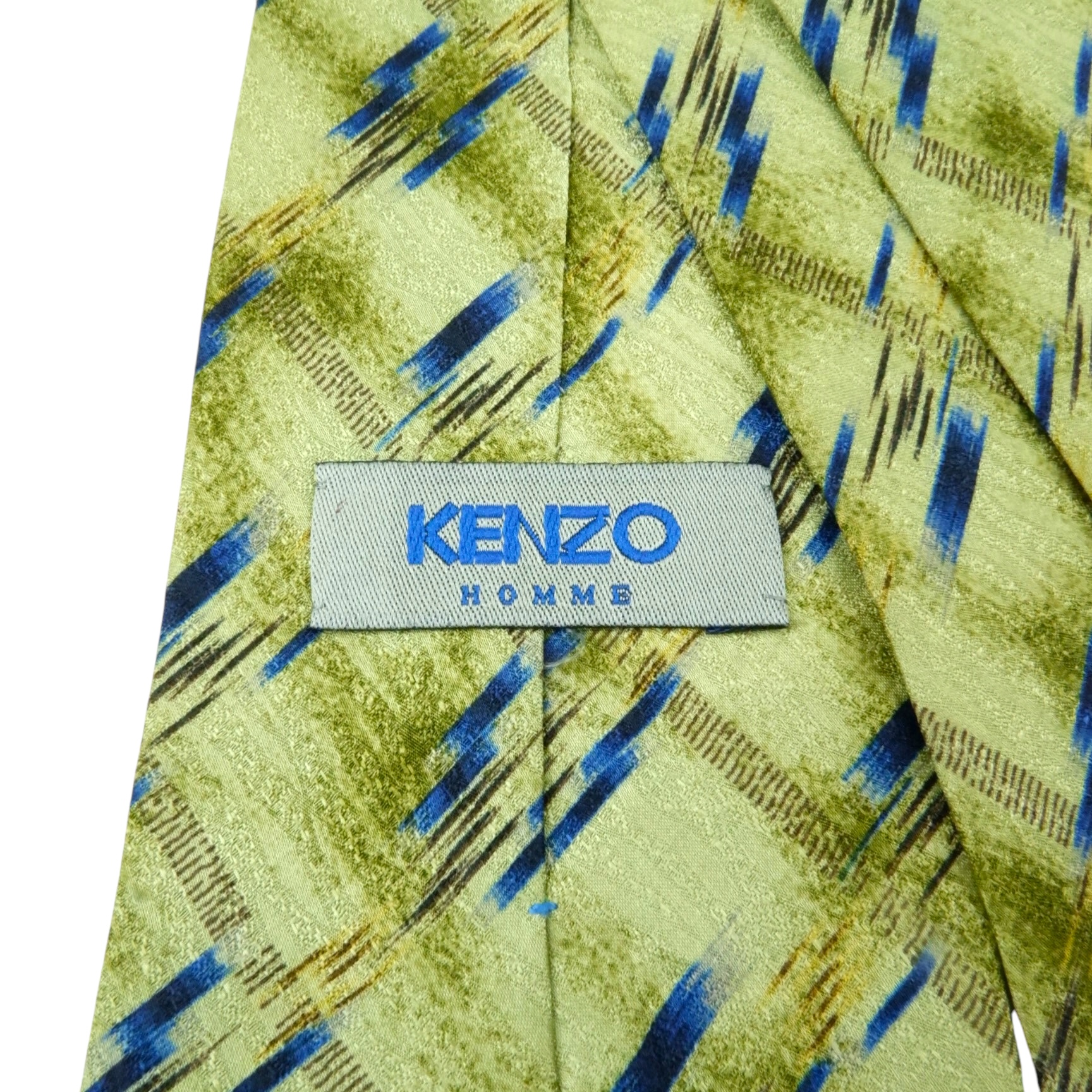Kenzo Silk Olive Green Geometric Japan Tie Brand Name | Shopee Philippines