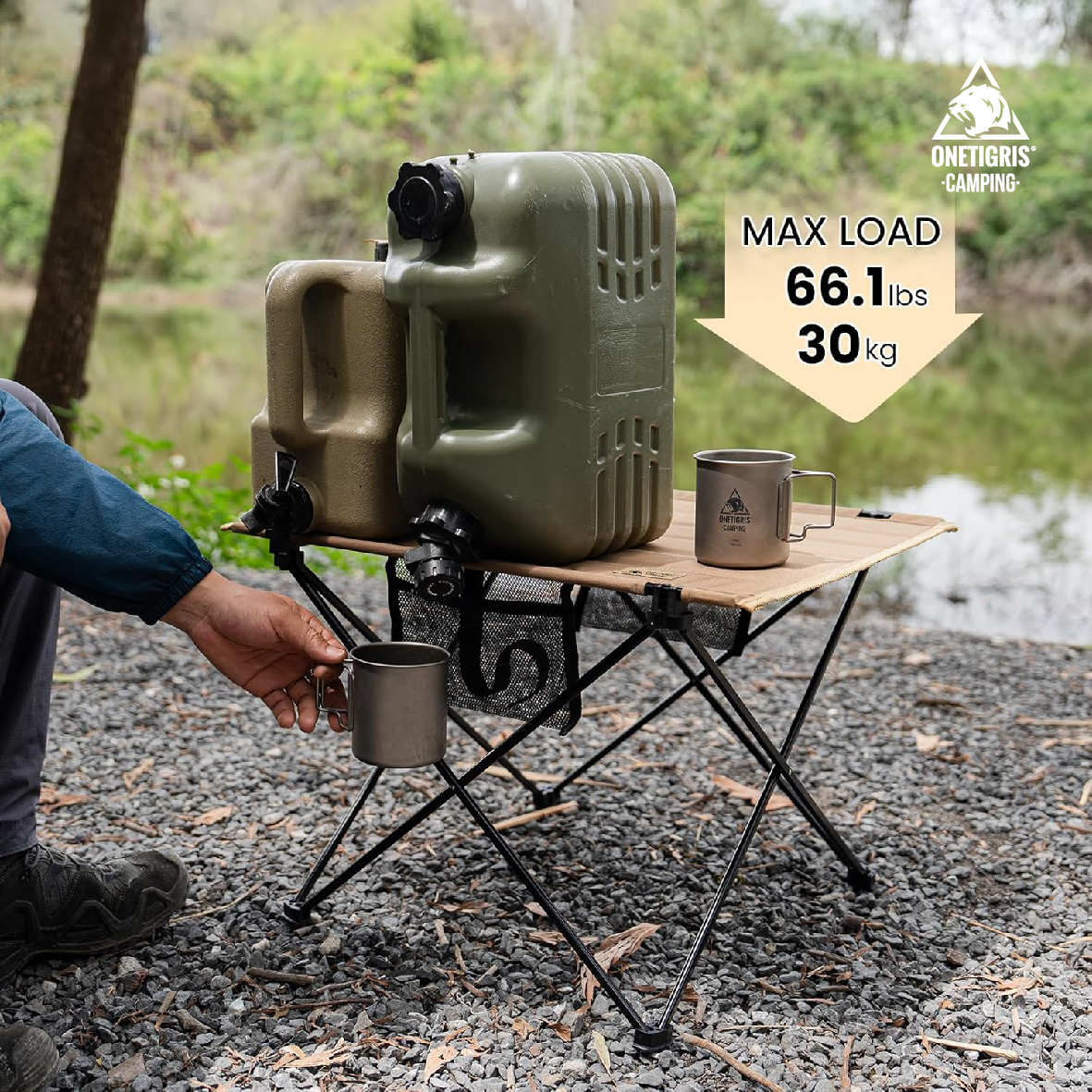 OneTigris Campmate Camping Table 08 Portable Lightweight Small | Shopee ...