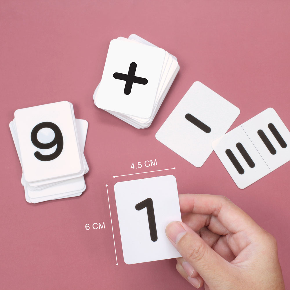 A-Z Consonant Card Large and Small Print Numbers Math Marks Flash ...