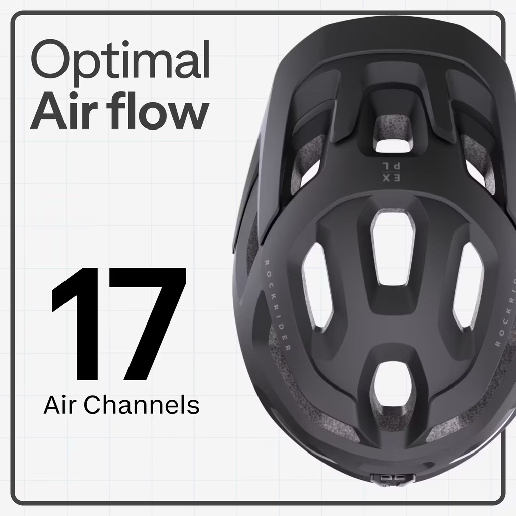 Mountain Bike Helmet Model EXPL500 (Black) ROCKRIDER | Shopee Philippines