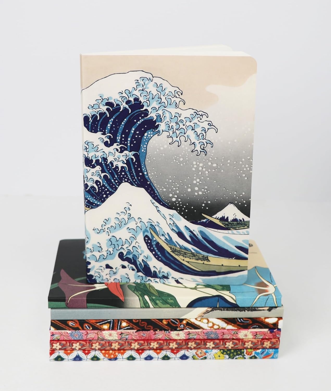 Kanagawa Giant Wave Pattern Notebook (144 Pages A5 Size With Line ...