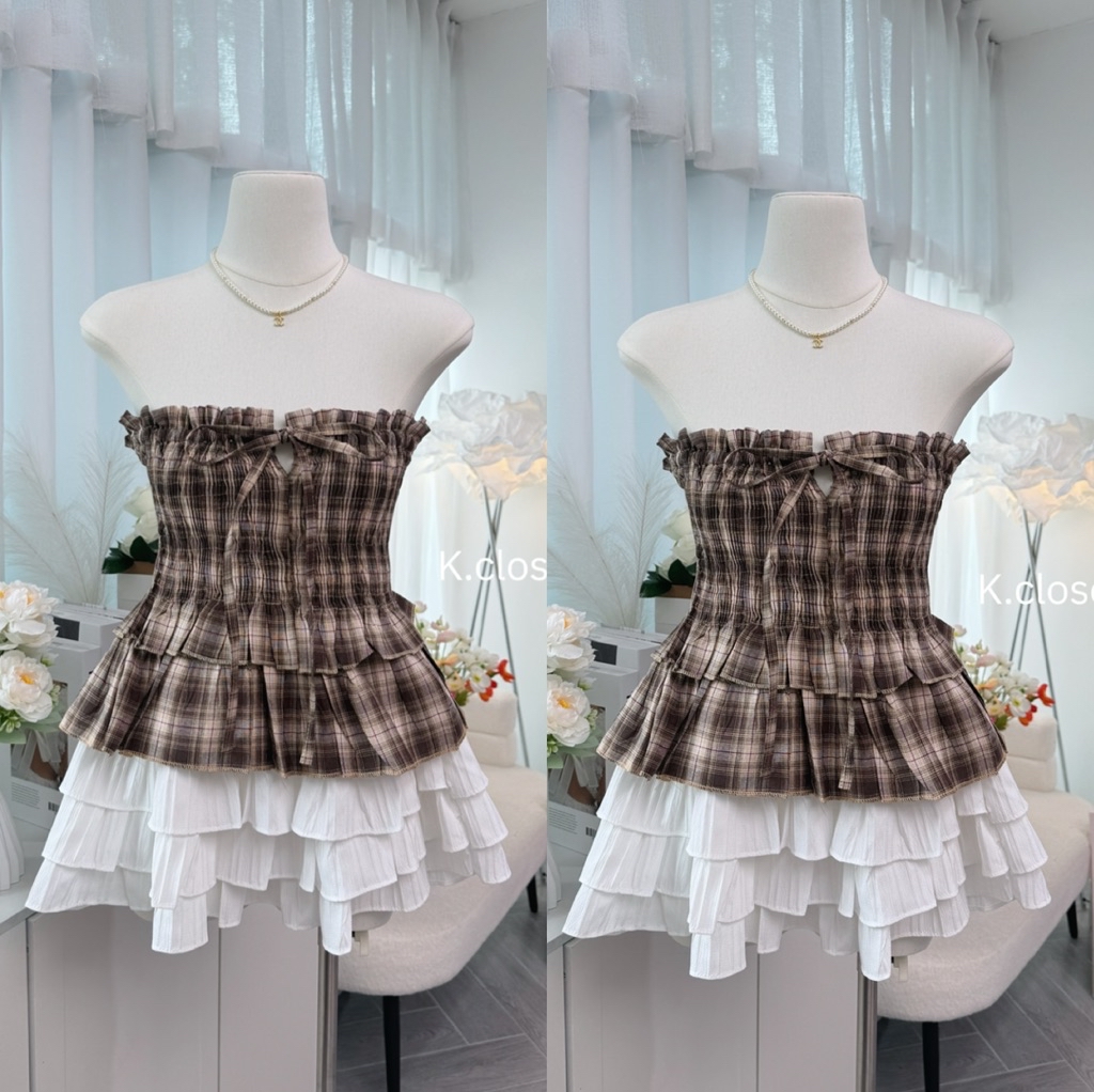 Chest To 42 This Strapless Shirt Can Be Worn In Two Types Anchor Around ...
