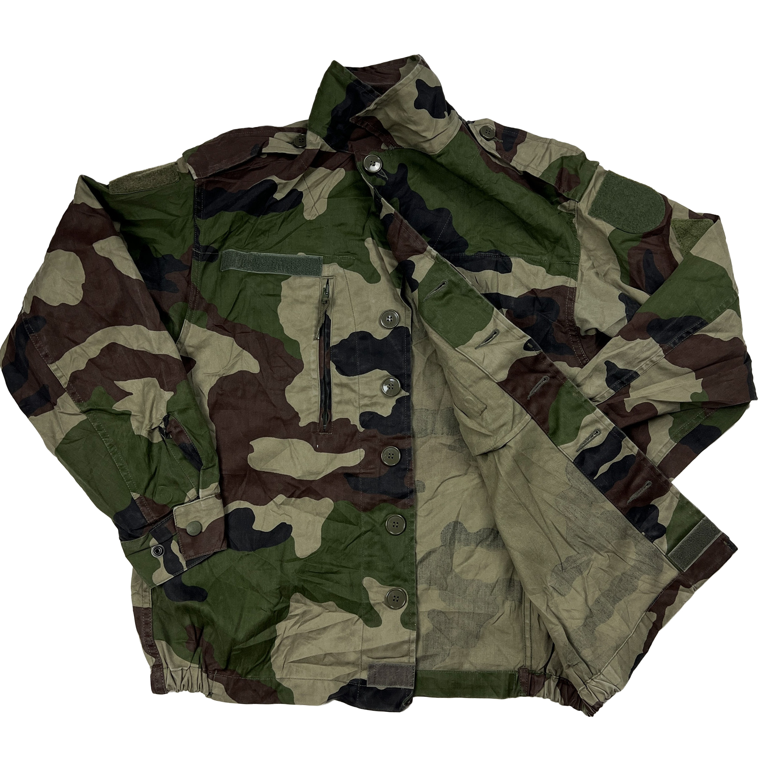 Hiking jacket Vintage Genuine French army Smock CCE camo military ...