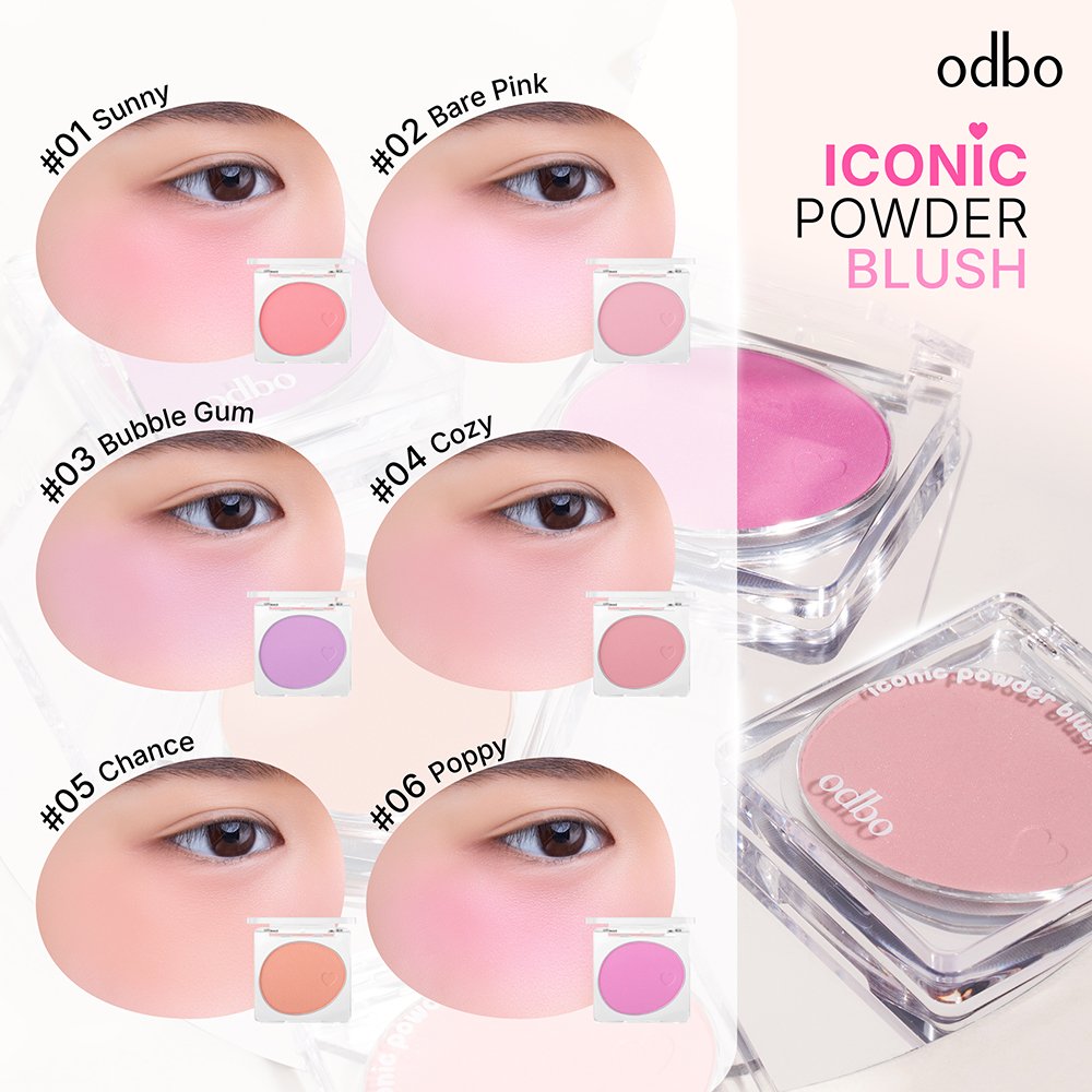 OD1325 Powder Blush ODBO Iconic OD1325 | Shopee Philippines