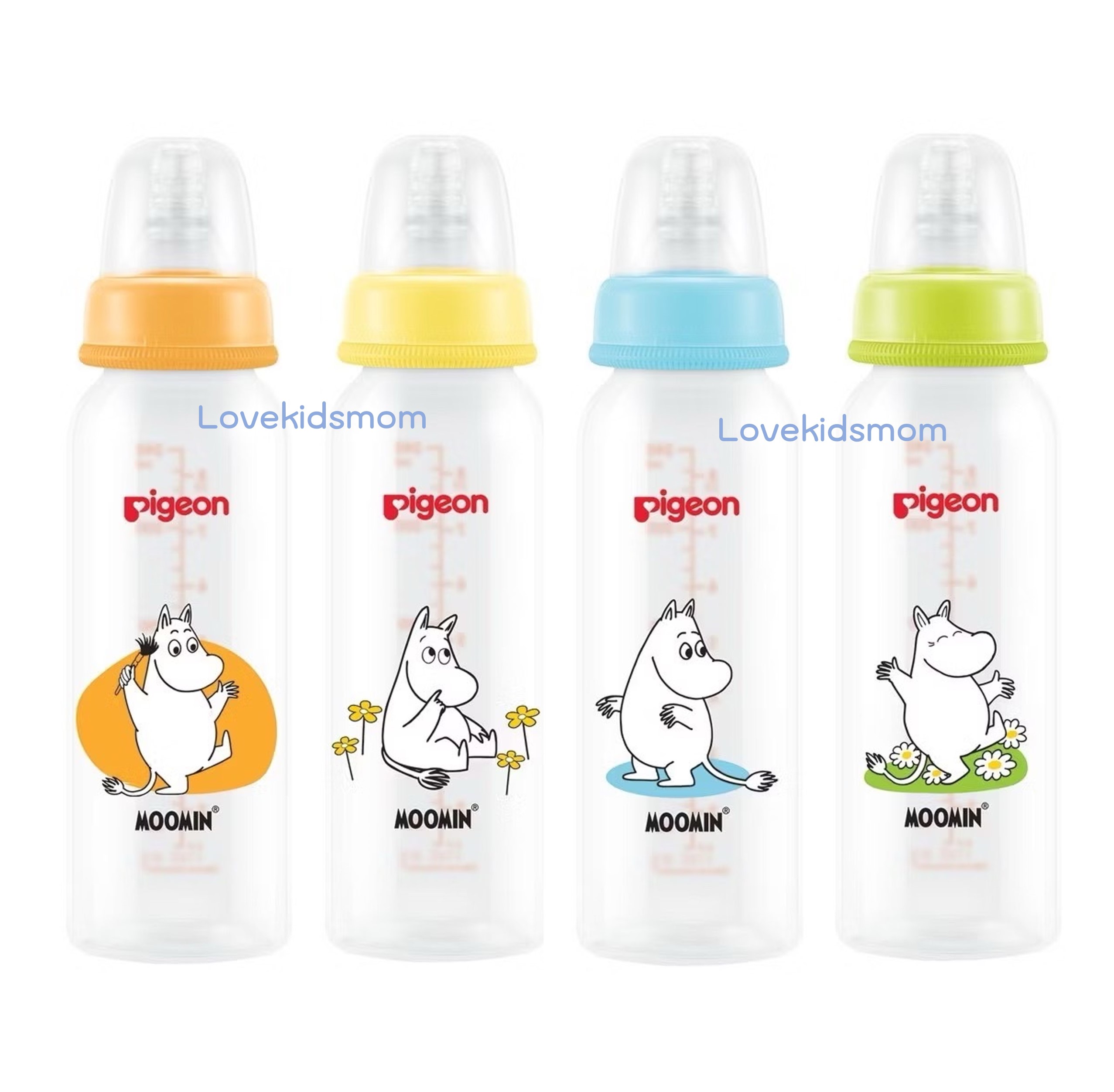 Pigeon(Pigeon) RPP Narrow Neck Milk Bottle Moomin Pattern 4 Ounces And ...