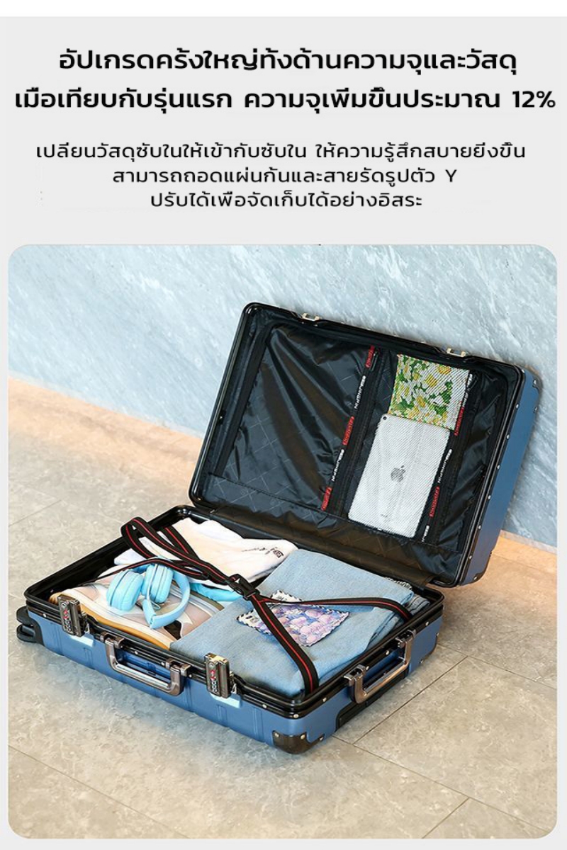 Titanium Luggage Model Suitcase New Look Aluminum Structure Durable In ...