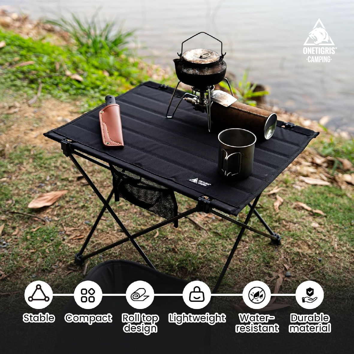 OneTigris Campmate Camping Table 08 Portable Lightweight Small | Shopee ...