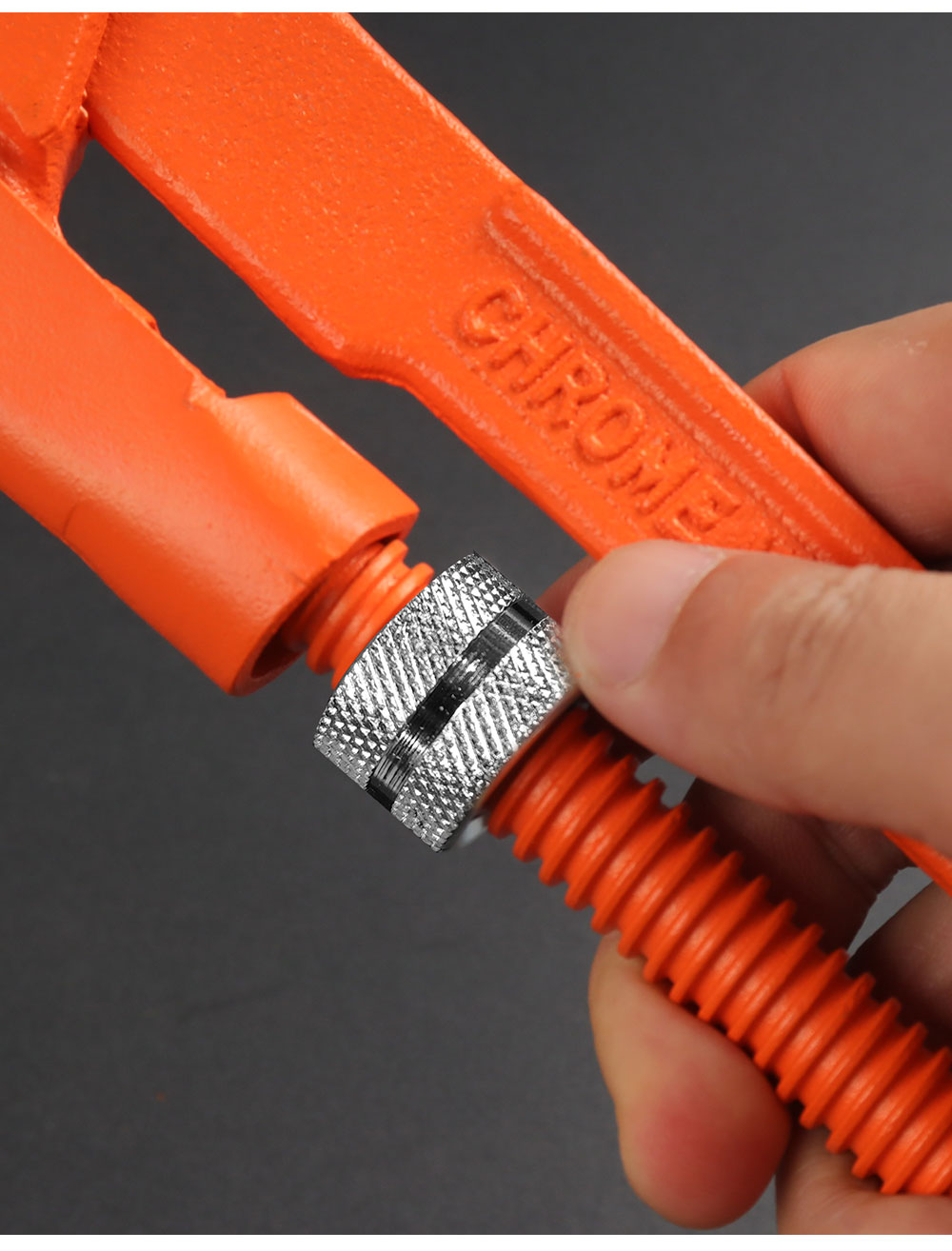 MUSCLE COW Pipe Wrench Double Pin 6 Sizes (3/4"-4") For Plumbers And ...