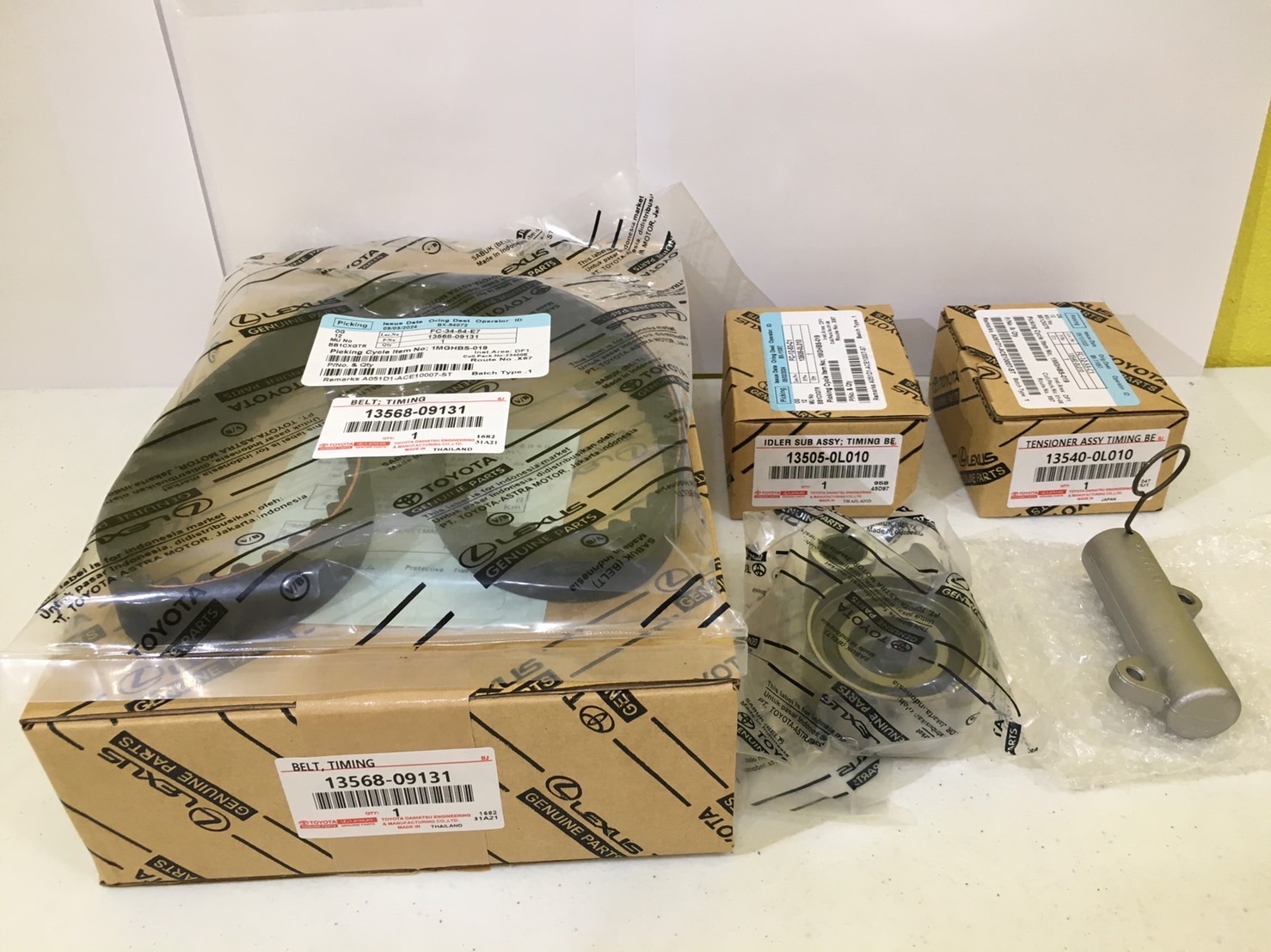 TOYOTA Original % Timing Belt Kit Set [Timing Belt] VIGO COMMUTER TIGER ...