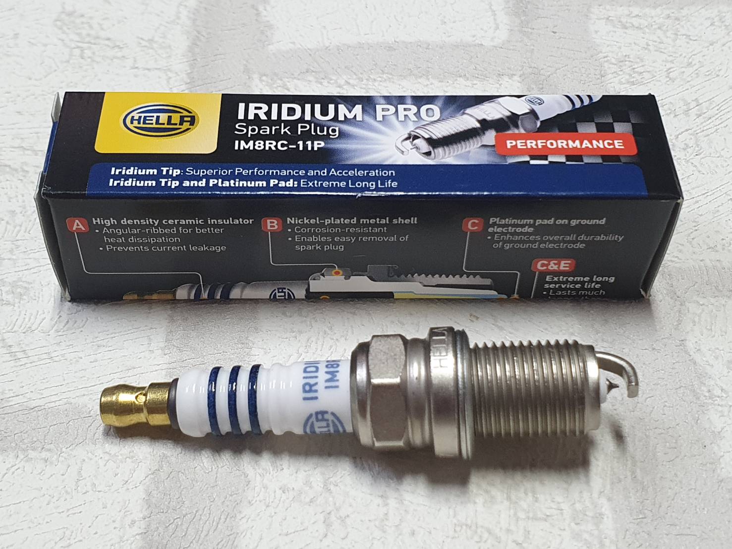 Spark Plug Nissan Presea R10 R11 Set Of 4 Head Type Needle Iridium Use ...
