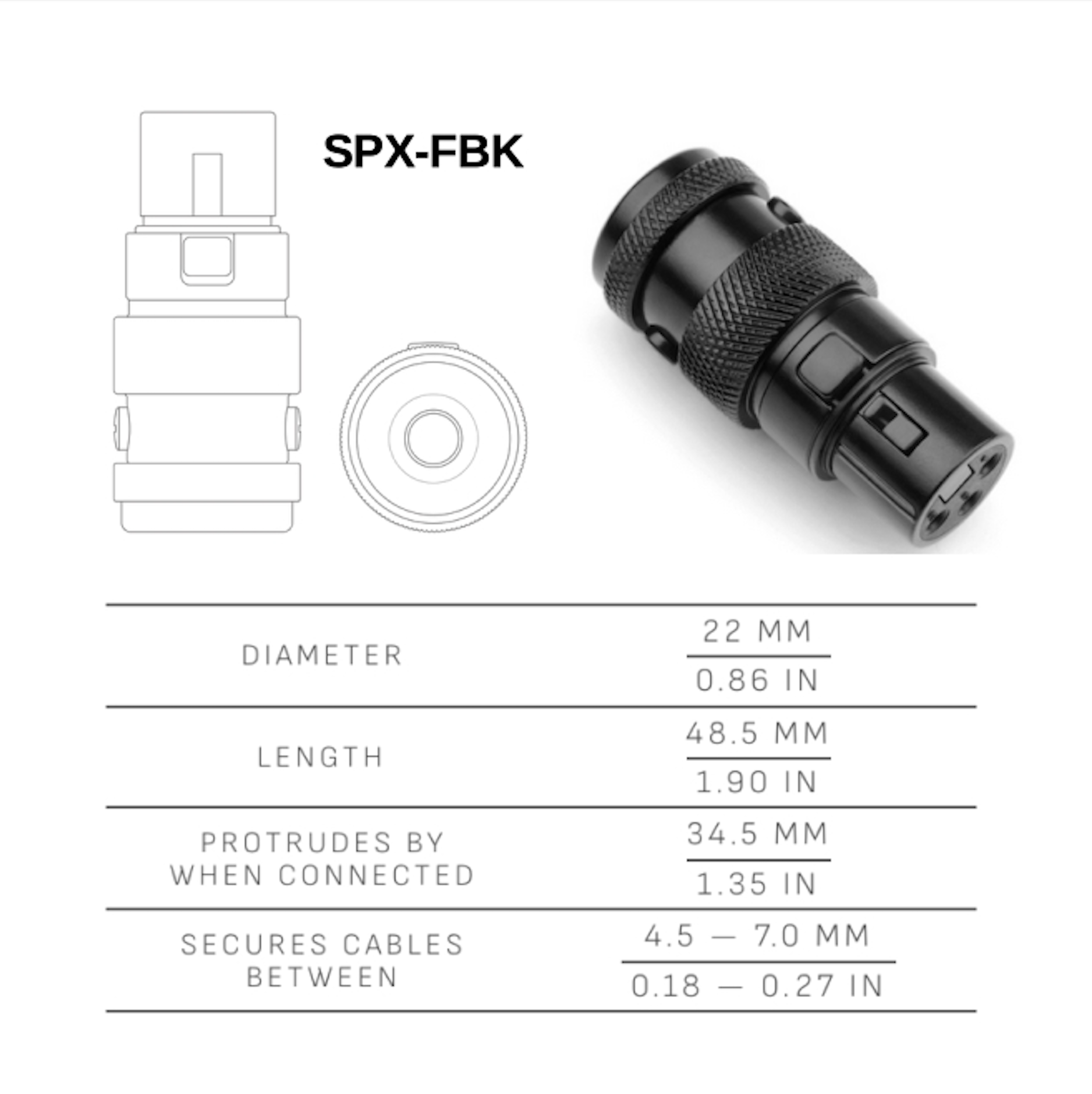 Low Profile XLR Head From Square Plug SPX-MBK SPX-FBK | Shopee Philippines