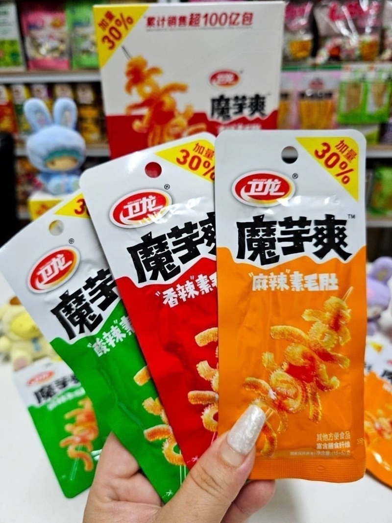 Weilong Crispy Squid Seasoned With Mala Chinese Flavored Konjac Noodles ...
