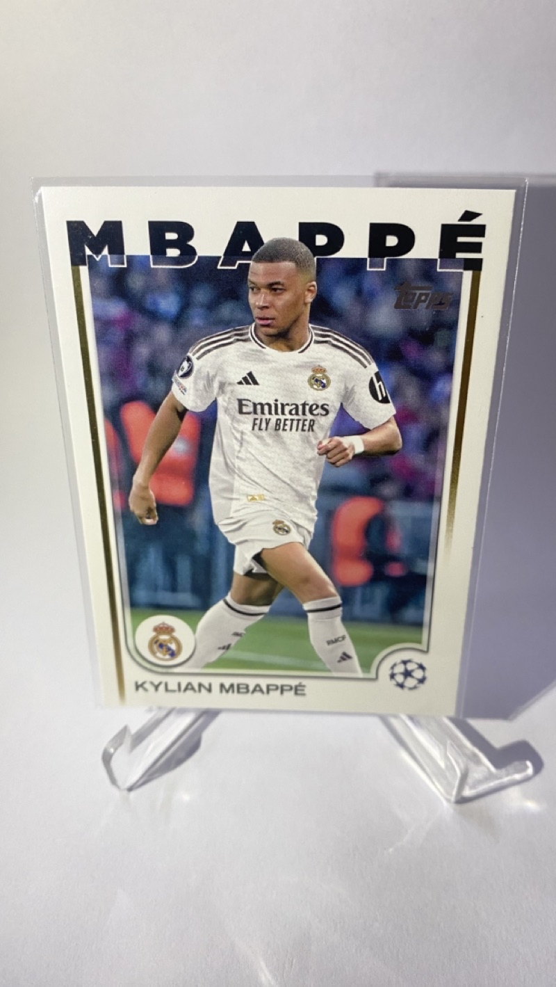 Kylian Mbappe REAL MADRID TOPPS 2025 Football Player Cards | Shopee ...