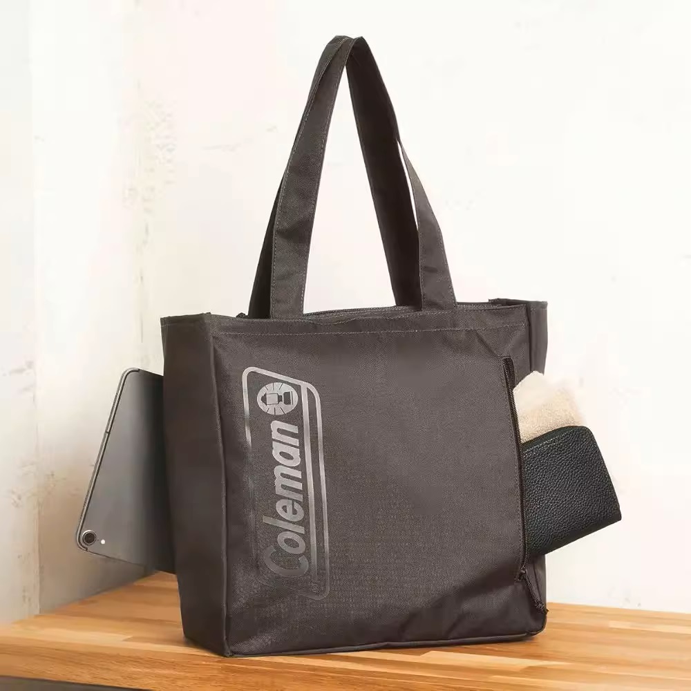 Coleman x MONOMAX Tote Bag Zipper Premium Product Of Magazine Dark Gray ...