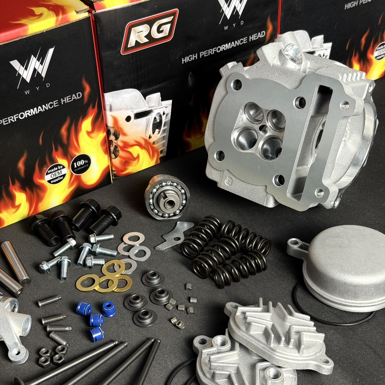 Rg Mio Cylinder Head 4 Valves Valve Size 19/22 21/24 24/27 For 58 Mm ...