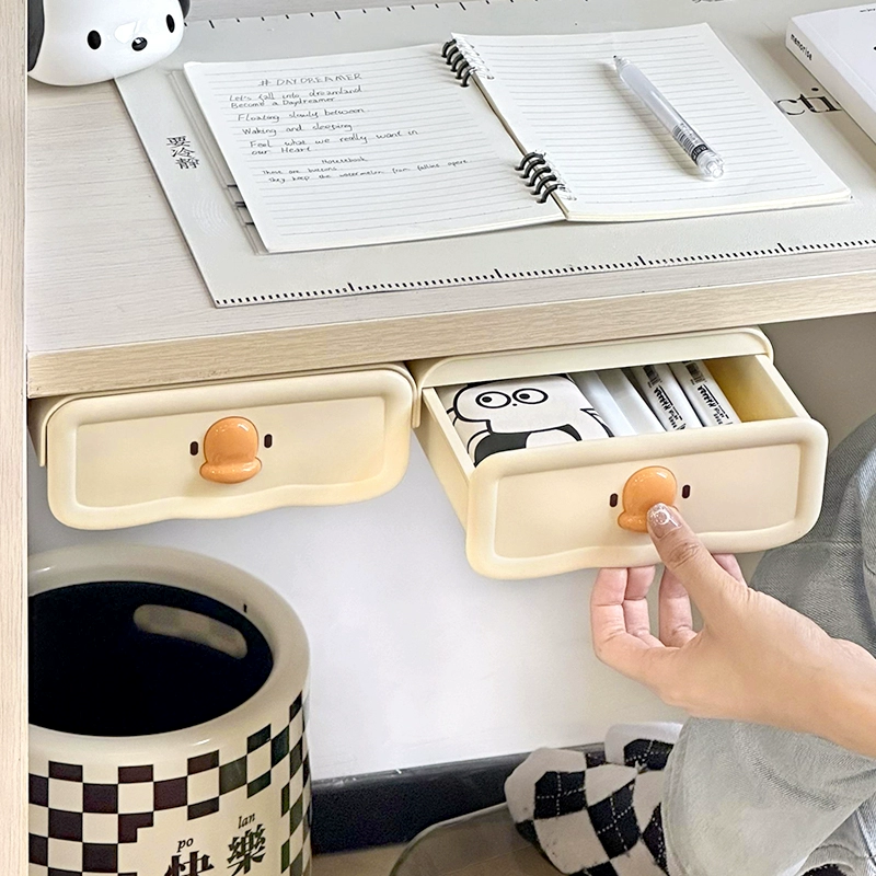 Stationery Drawer Under The Table Storage Box Mounted The No Drilling ...