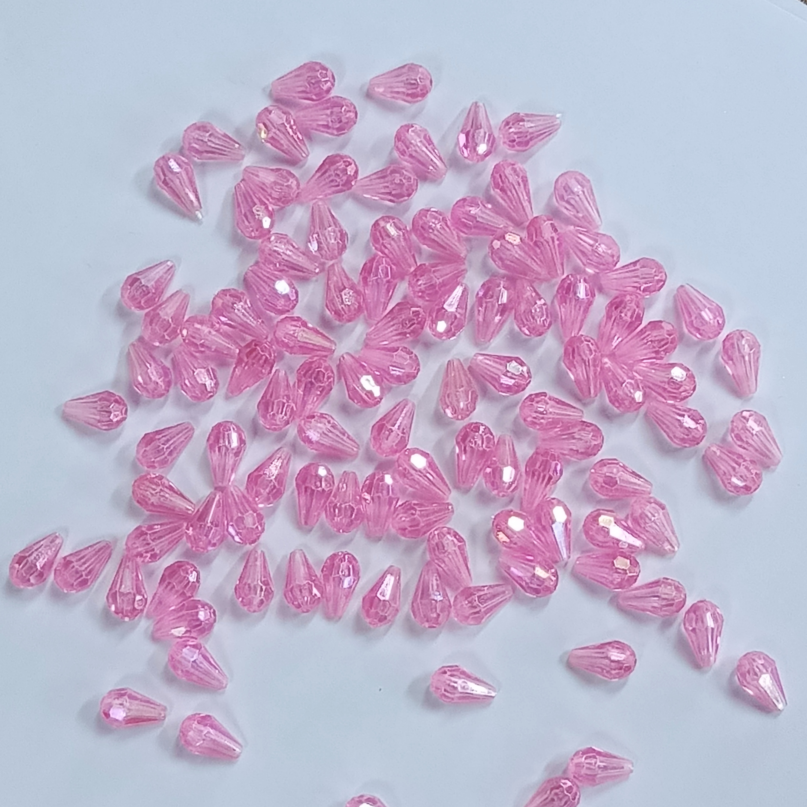 Rainbow Color Square Water Drop Beads Size 8x12m Shiny Very Beautiful ...