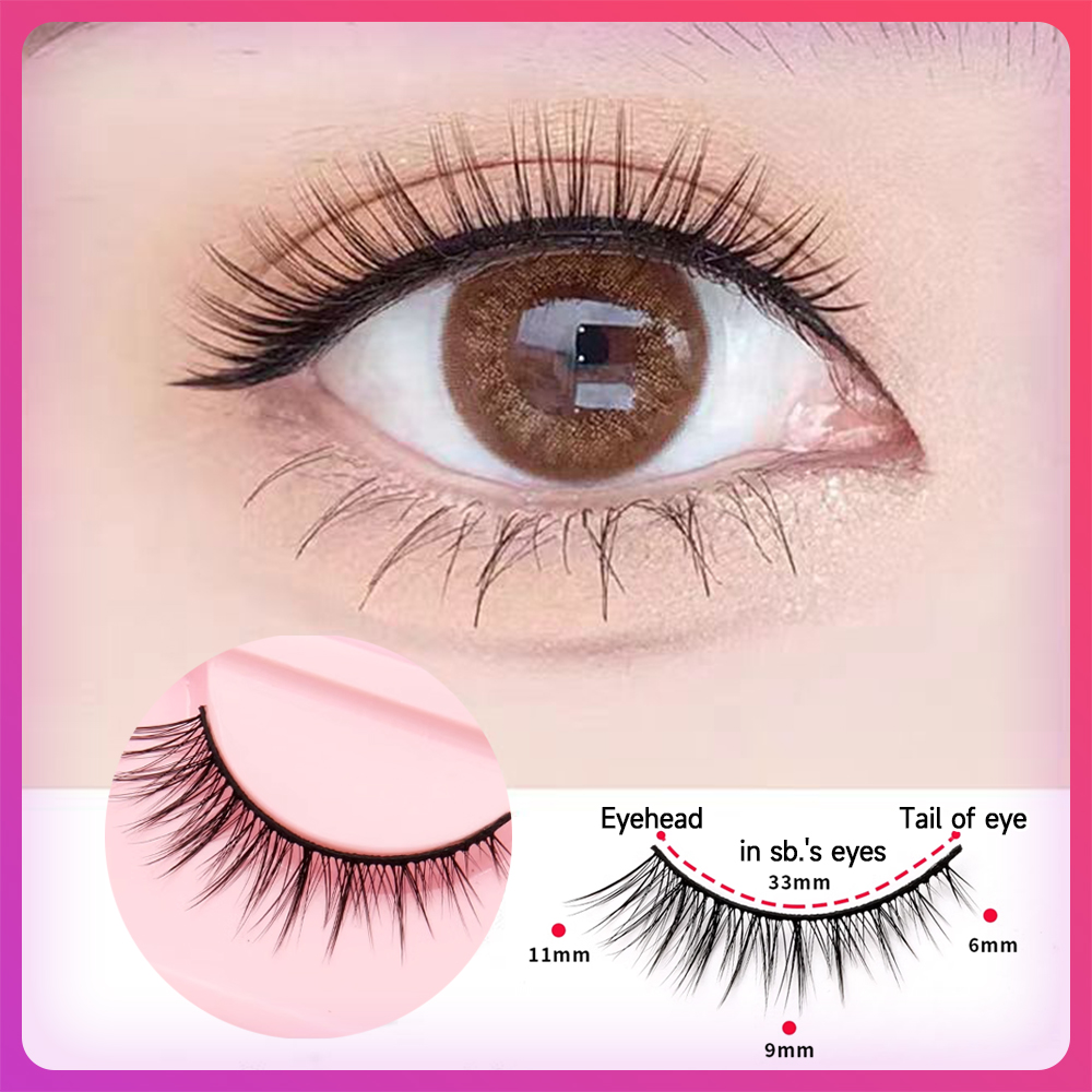 Pink False Eyelashes For Beautiful Women Popular Model Light Natural ...