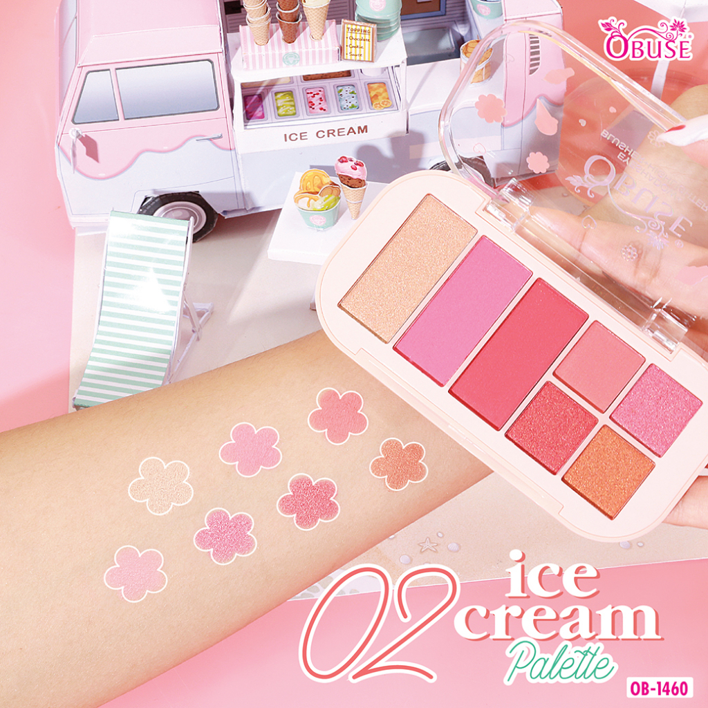 obuse OB-1460 Eyeshadow palette ice cream Is Used To Decorate The Eyes ...