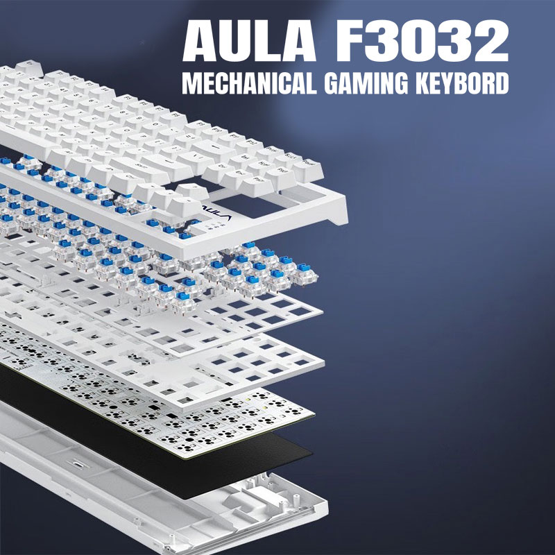 AULA F3032 TKL 87keys MECHANICAL KEYBOARD | Macro Red Switch | Shopee Philippines