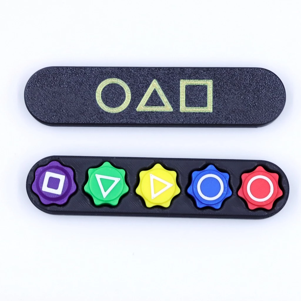 Ship Immediately Korean Betel Nut Hot Sale Squid Game 2 Gonggi Stones 3D Original Set 5 Color ...