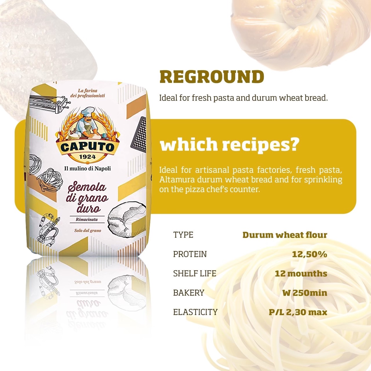 Semolina Flour CAPUTO SEMOLA Repacked 1 Kg. | Shopee Philippines