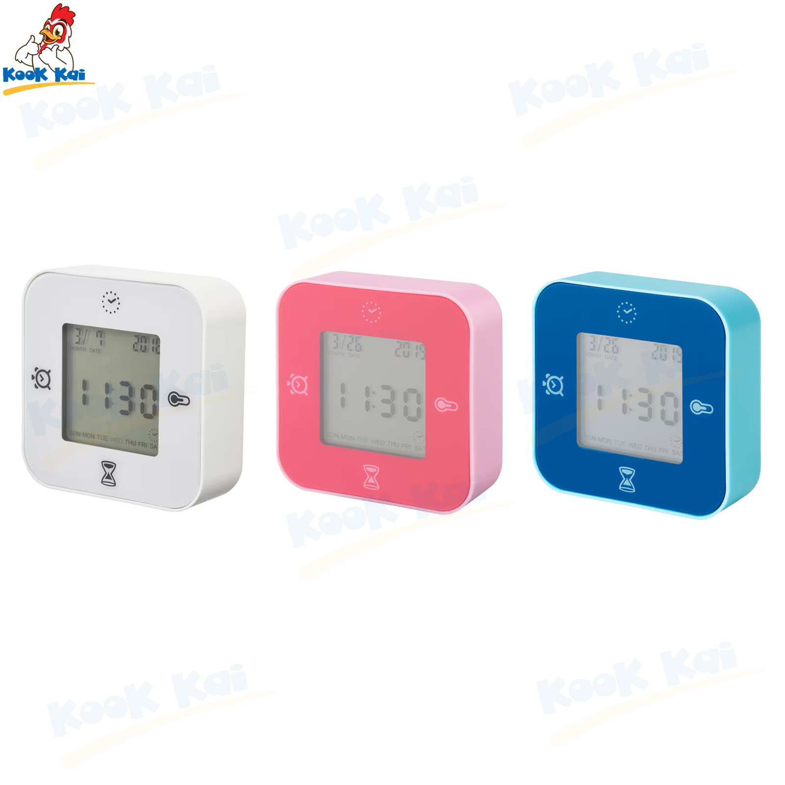 IKEA KLOCKIS Clock With 4 Functions Clocks Thermometer Alarm Timer Room Temperature Measurement ...