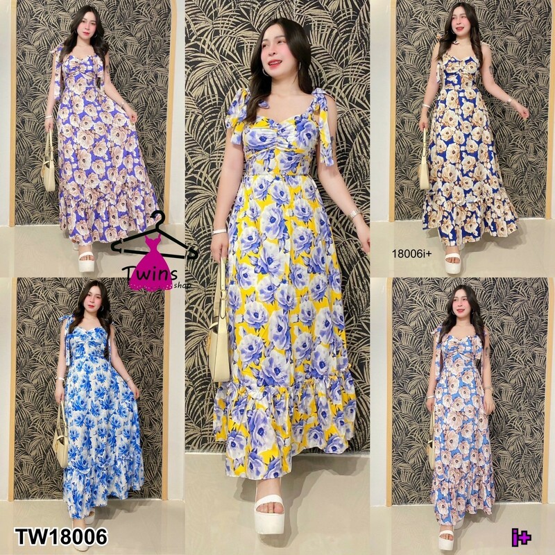 PE18006 Maxi Dress Tie Shoulder Beautiful Work Fish Tail Skirt Adds ...