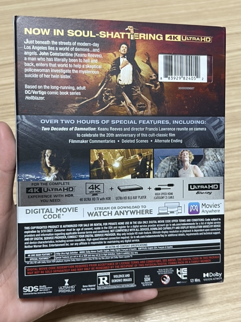 Constantine (20th Anniversary Edition/4K Ultra HD + Digital) Authentic | Shopee Philippines